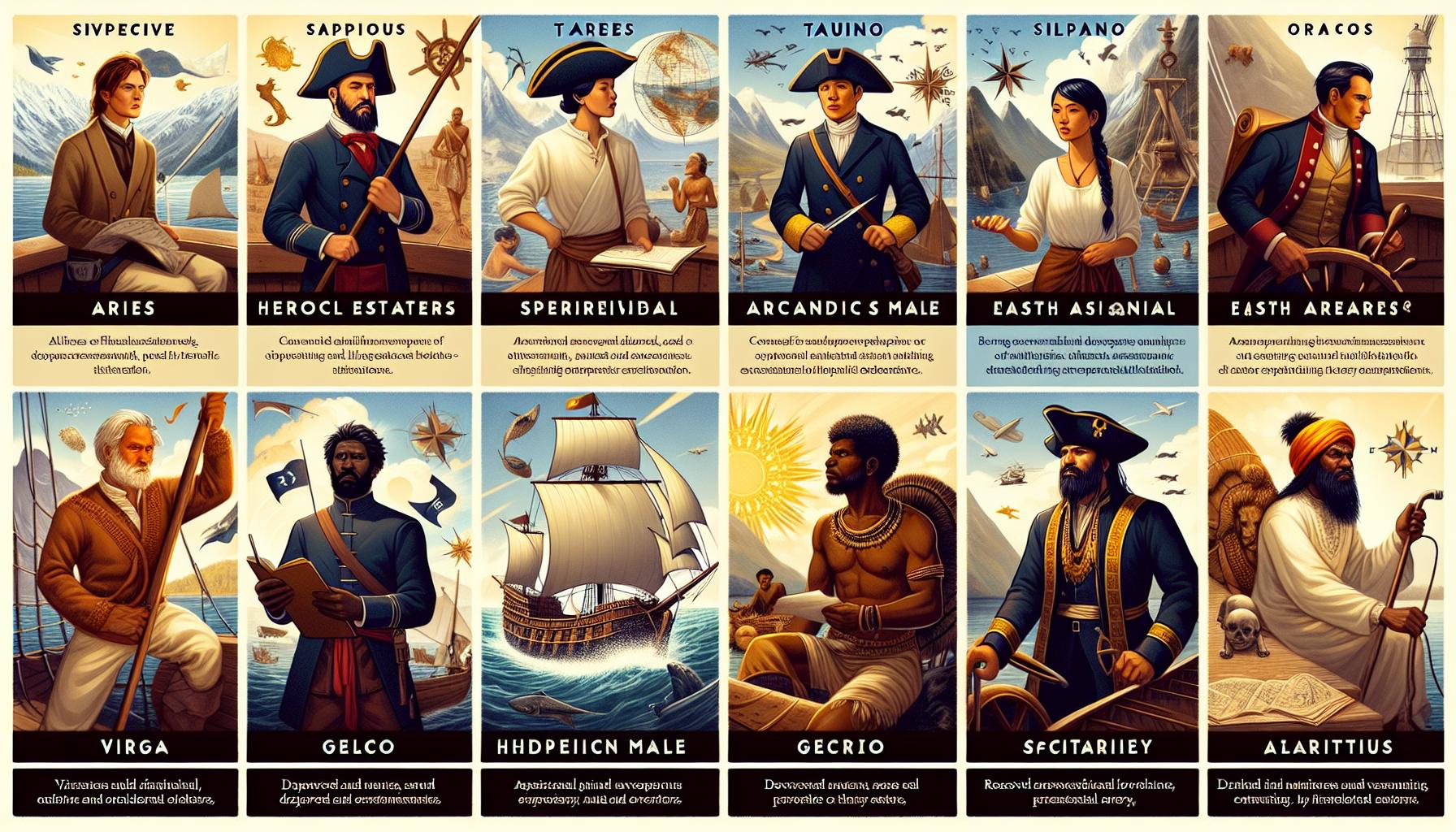 Zodiac Signs as Famous Explorers: Navigating Historical Waters ...